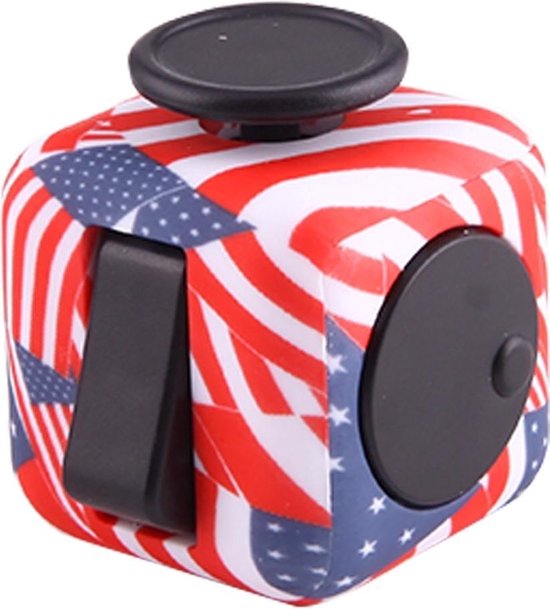 VS Flag patroon Fidget Cube voor Stress vermindering - voor Kinderen en ...