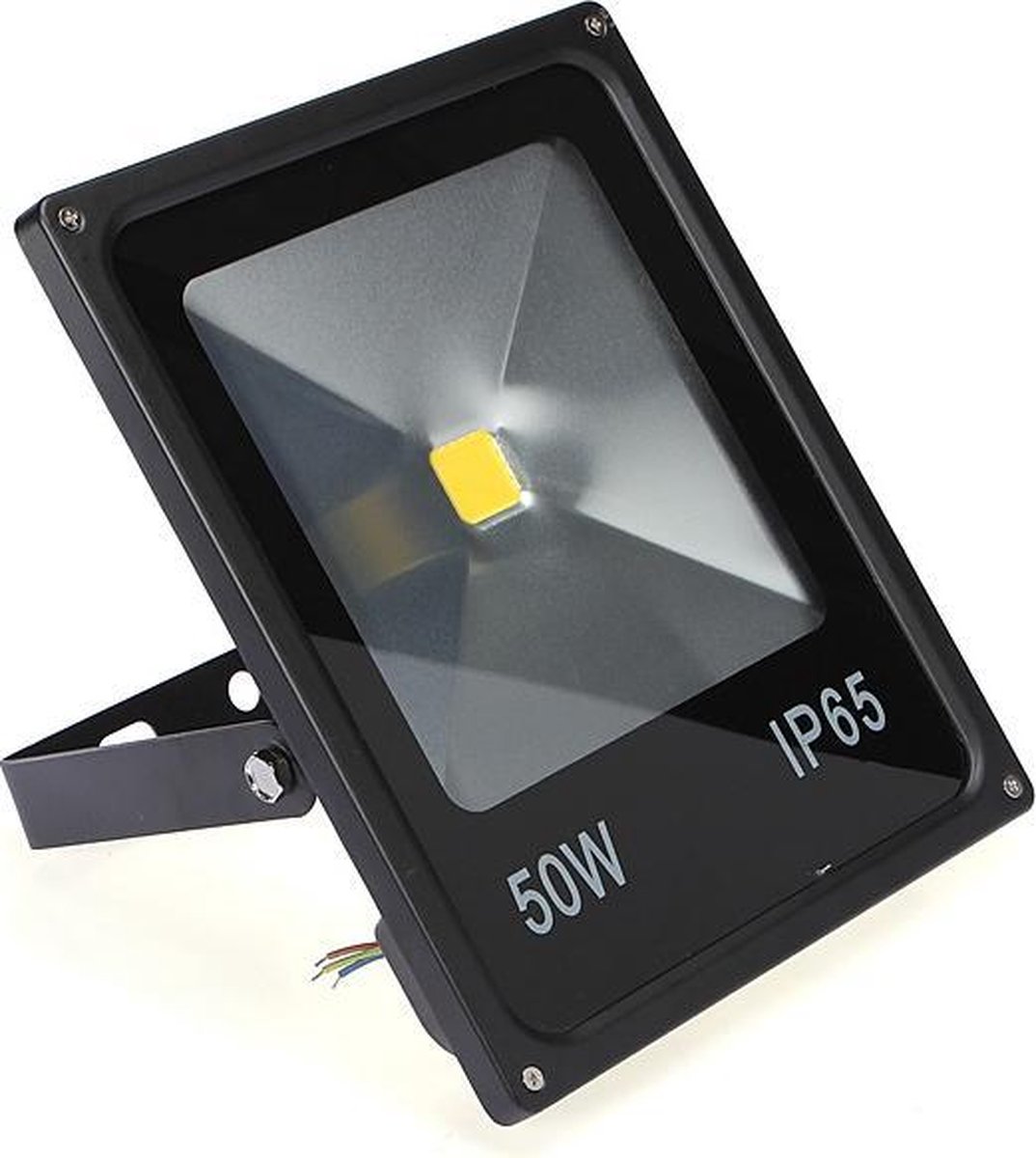50W LED Schijnwerper Warm Wit slim high-end IP65 | bol.com