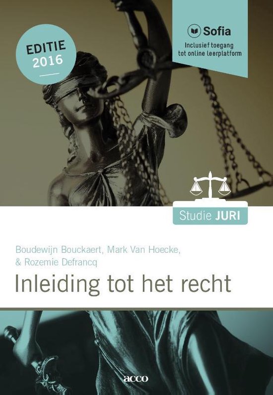 Inleiding tot het recht | 9789462926660 | Mark van Hoecke | Boeken | bol