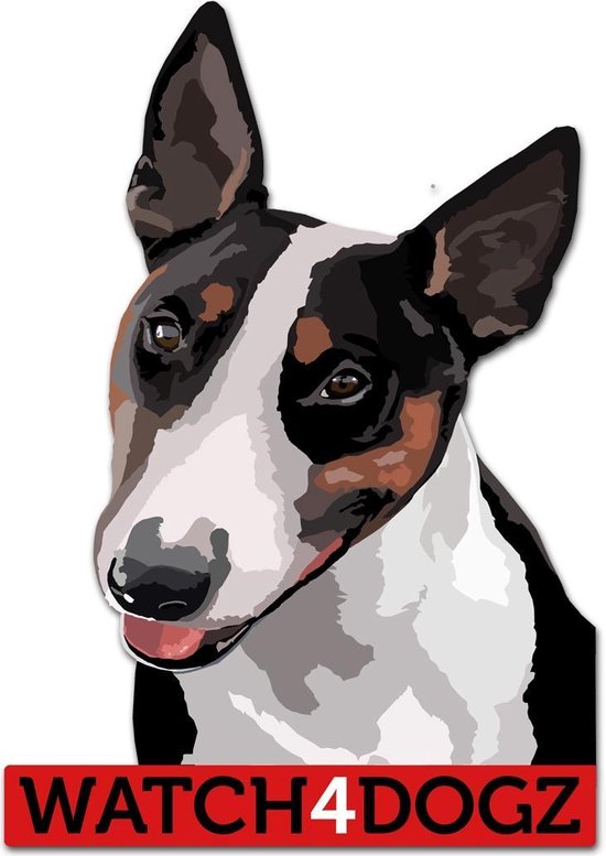 Bull Terrier sticker (set van 2 stickers) | bol.com