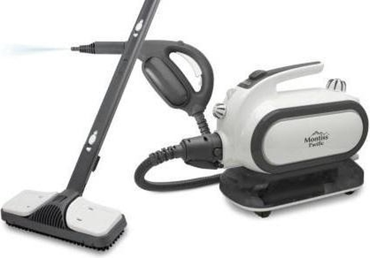Montiss Pacific Cilinder-stoomreiniger 0.75l 1600W Grijs, Wit | bol.com