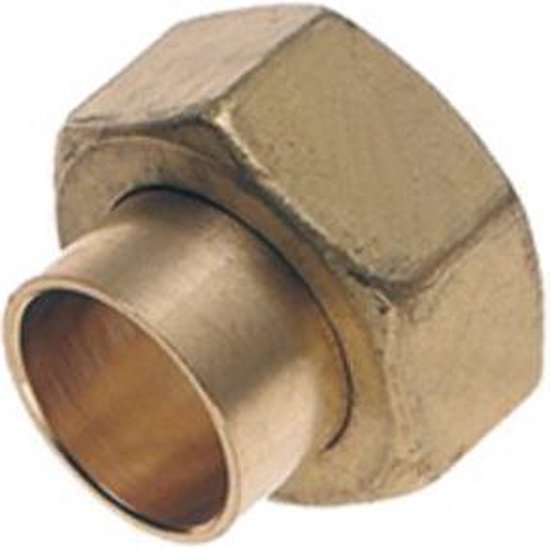 Bonfix 2 delige messing koppeling binnendraad x capillair 3/8 bix12mm kiwa | bol.com
