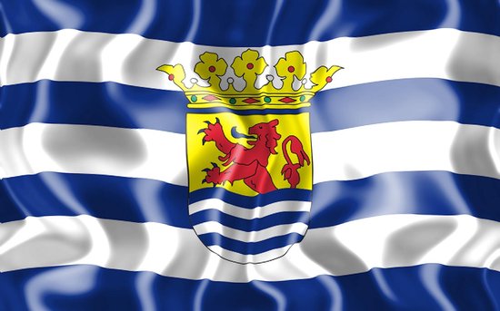 bol.com | Zeeuwse Vlag - Grote Zeeland Provincie Flag - Met Wapen ...