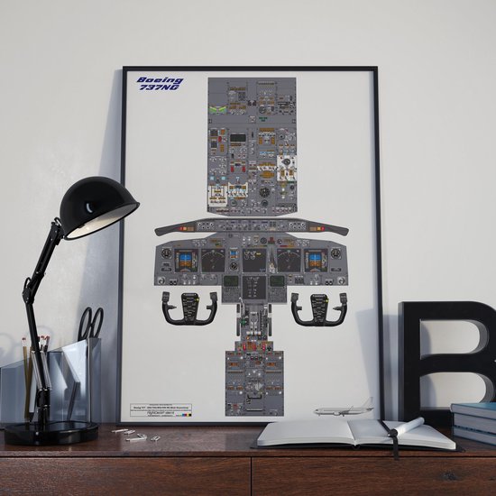 Boeing 737 NG (600 / 700 / 800 / 900) - T-Bone small (Enkele A1 poster ...
