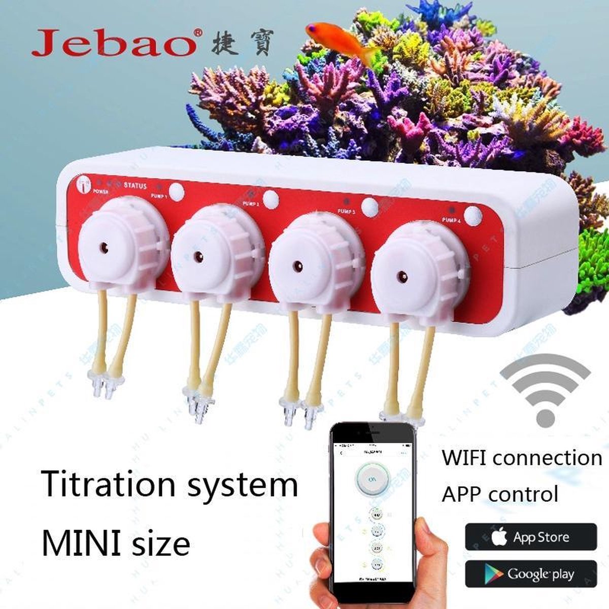 Doseerpomp Aquarium Jecod WiFi 3.4 | bol