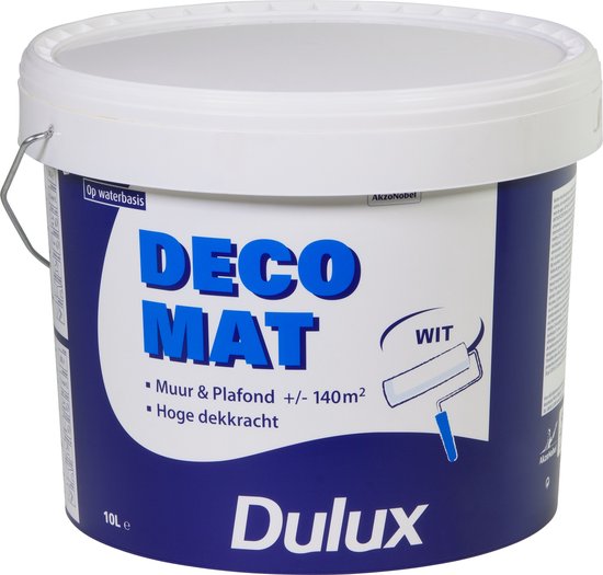Dulux Deco - Mat - Wit - 10L | bol