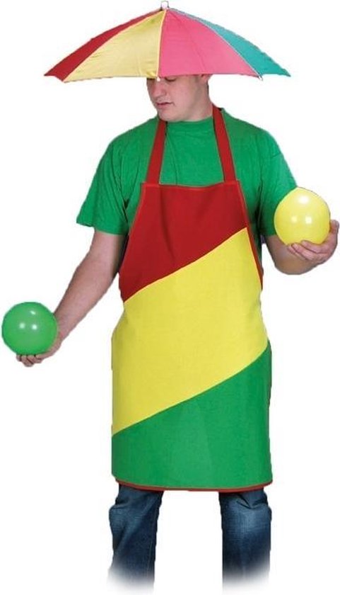 Schort rood, geel, groen | bol