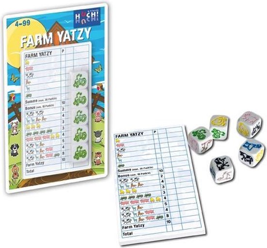 HUCH! FARM YATZY Board game Oorlog | bol.com