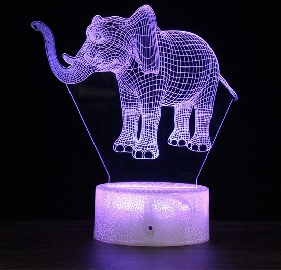 DW12 crack base Creative 3D kleurrijke LED decoratieve nachtlampje ...