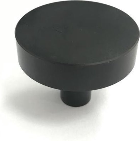 BRAFIX Meubelknop Mat Zwart Vlak Rond Ø 40 mm - Modern Industrieel | bol