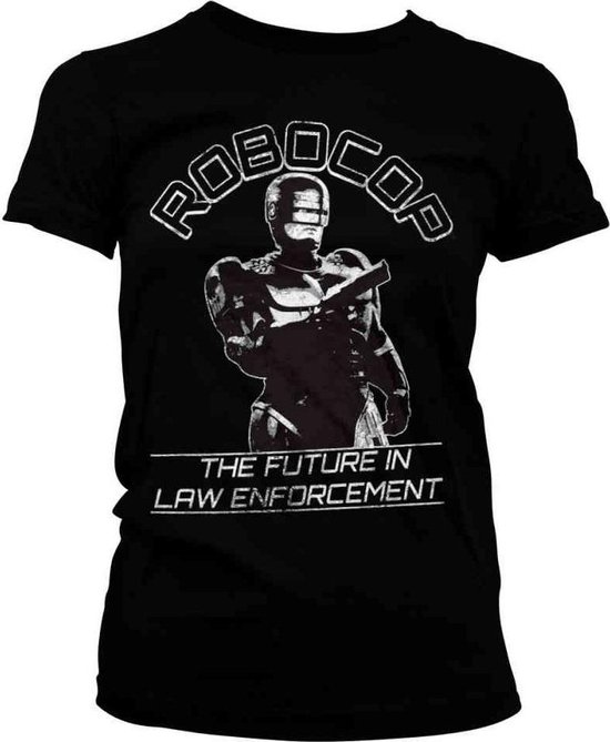 Robocop Dames Tshirt -M- The Future In Law Enforcement Zwart | bol