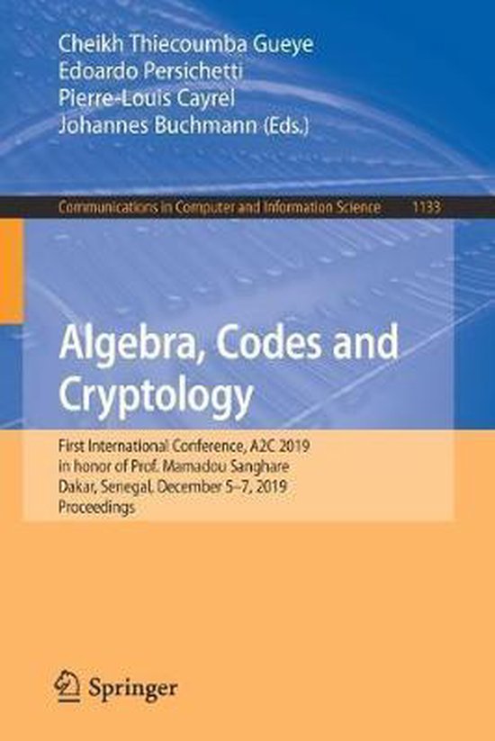 Algebra, Codes and Cryptology | 9783030362362 | Boeken | bol.com