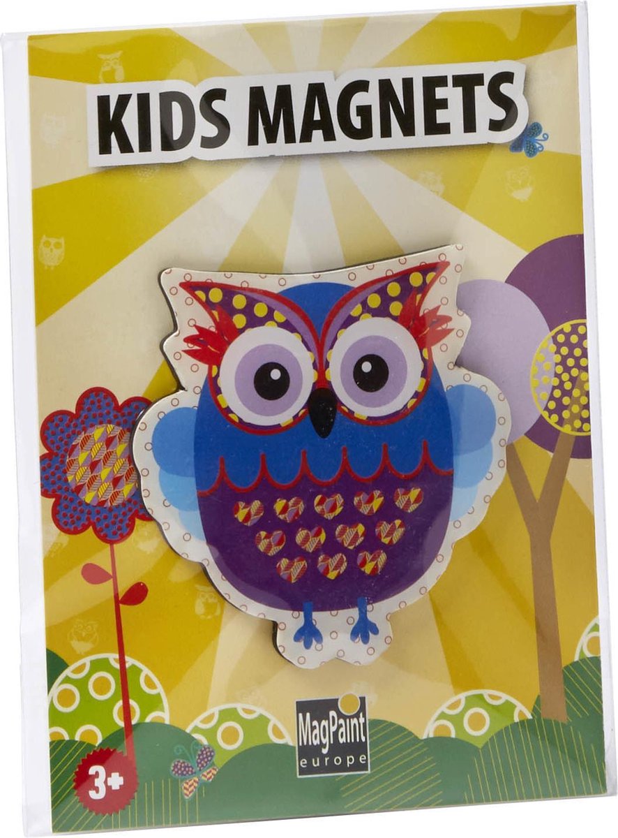 MagPaint | Magnetset | Smiley, Uil, Grote Uil | Set van 8 | bol.com