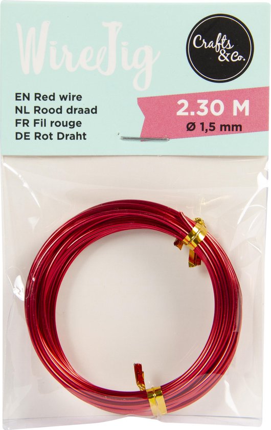 Crafts&Co Wire Jig Draad - Rood | bol.com