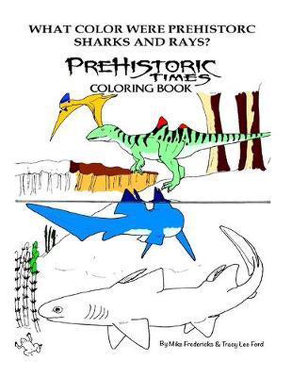 Prehistoric Times Coloring Books- What color were Prehistoric Sharks ...