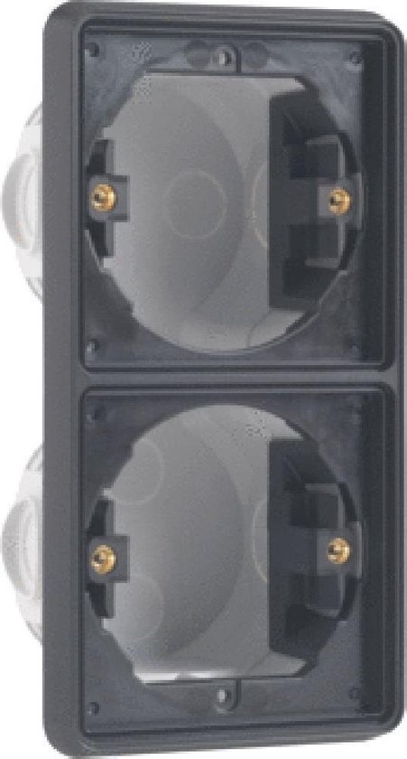 Niko New Hydro - Inbouwdoos 2-voudig Zwart 761-74000 | bol