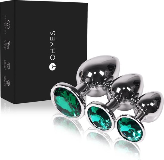 Metalen Buttplug Set 3 Delige Anal Plug Set Voor Mannen En