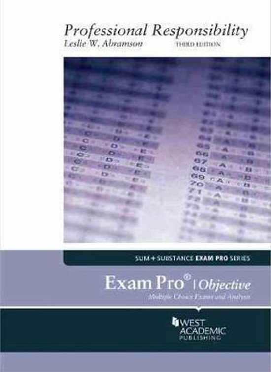 Exam Pro Series- Exam Pro on Professional Responsibility ...