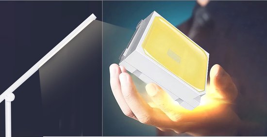 LED Bureaulamp - Aigi Libo - 8W - USB Oplaadfunctie - Aanpasbare Kleur ...