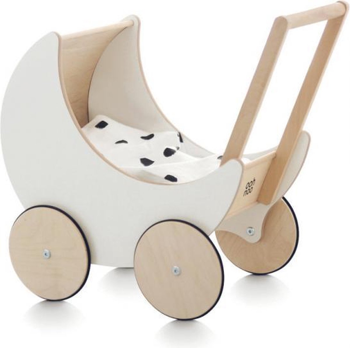 Houten poppenwagen wit Ooh Noo | bol.com
