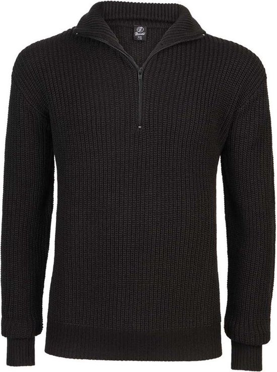 Brandit Pullover Troyer 5019 - Zwart - M | bol.com