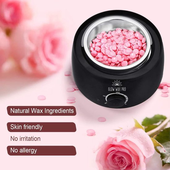 Glow Wax Pro Ontharing Set - Inclusief 4x Wax Bonen en 20 Houten ...