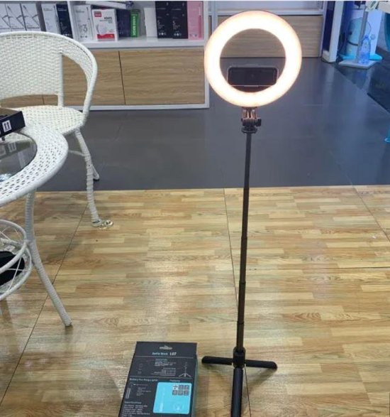 Ringlamp | Selfie Stick Bluetooth | Make-up light | Voor vloggers ...
