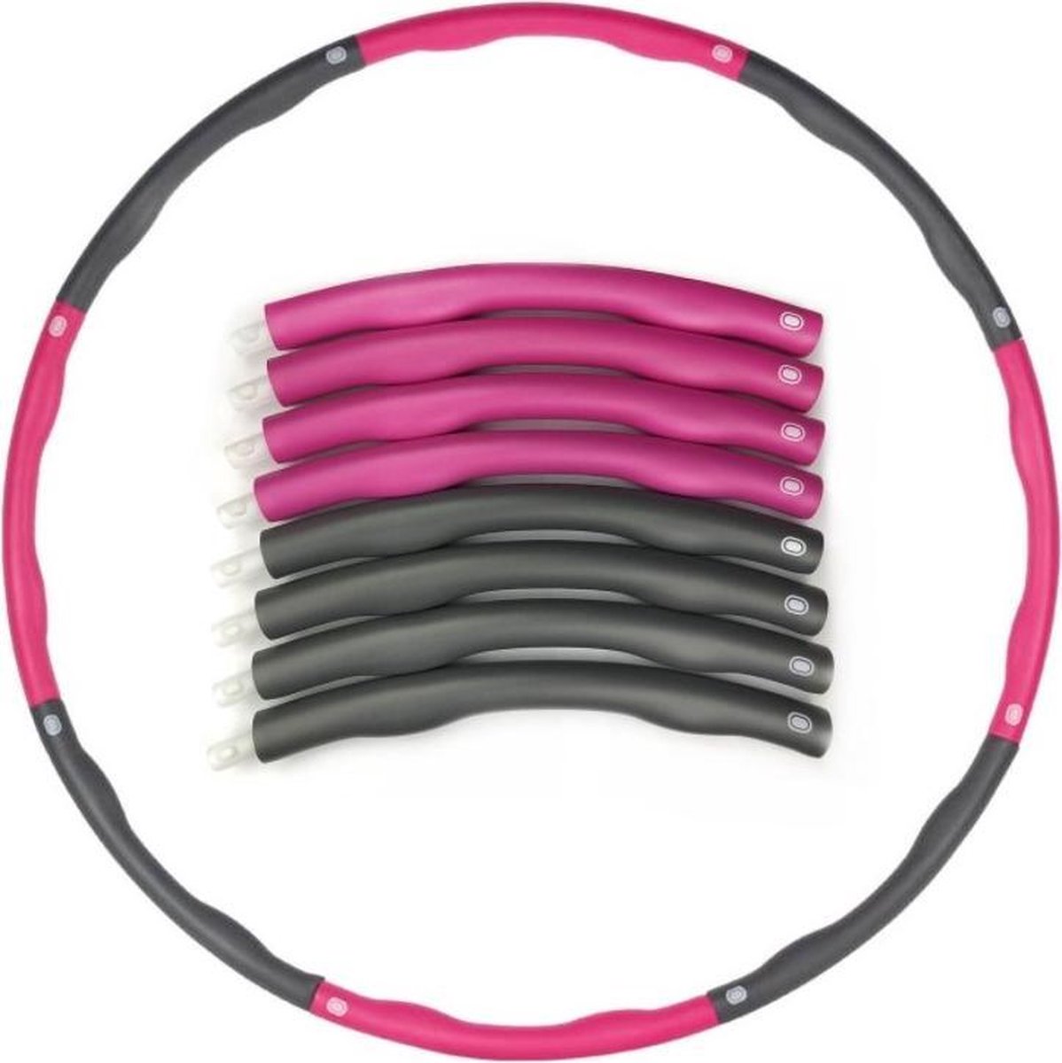 Cerceau Fitness - Cerceau Fitness - Rose / gris - 1,2 kg - Ø 95 cm ...