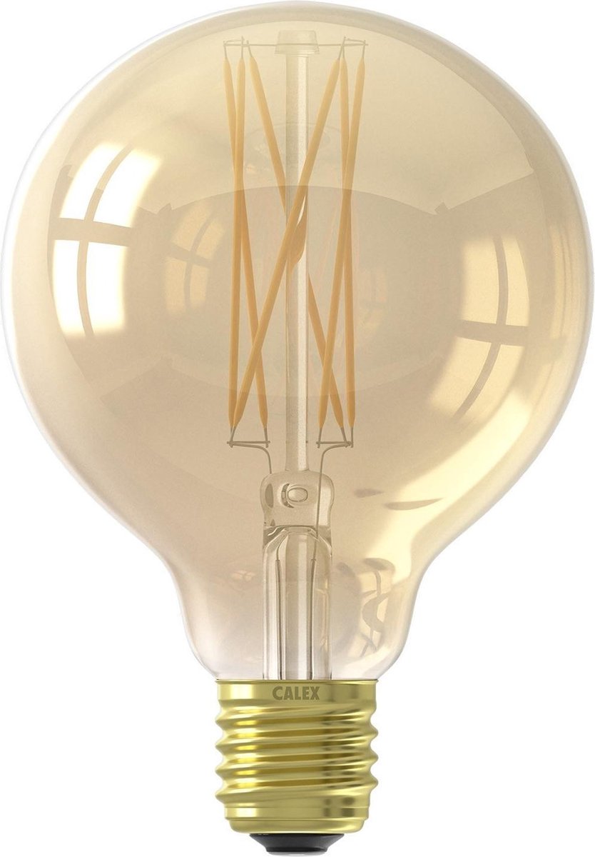 Calex Dimbare LED Lamp - Globe - Goldline - E27 - Small | bol.com