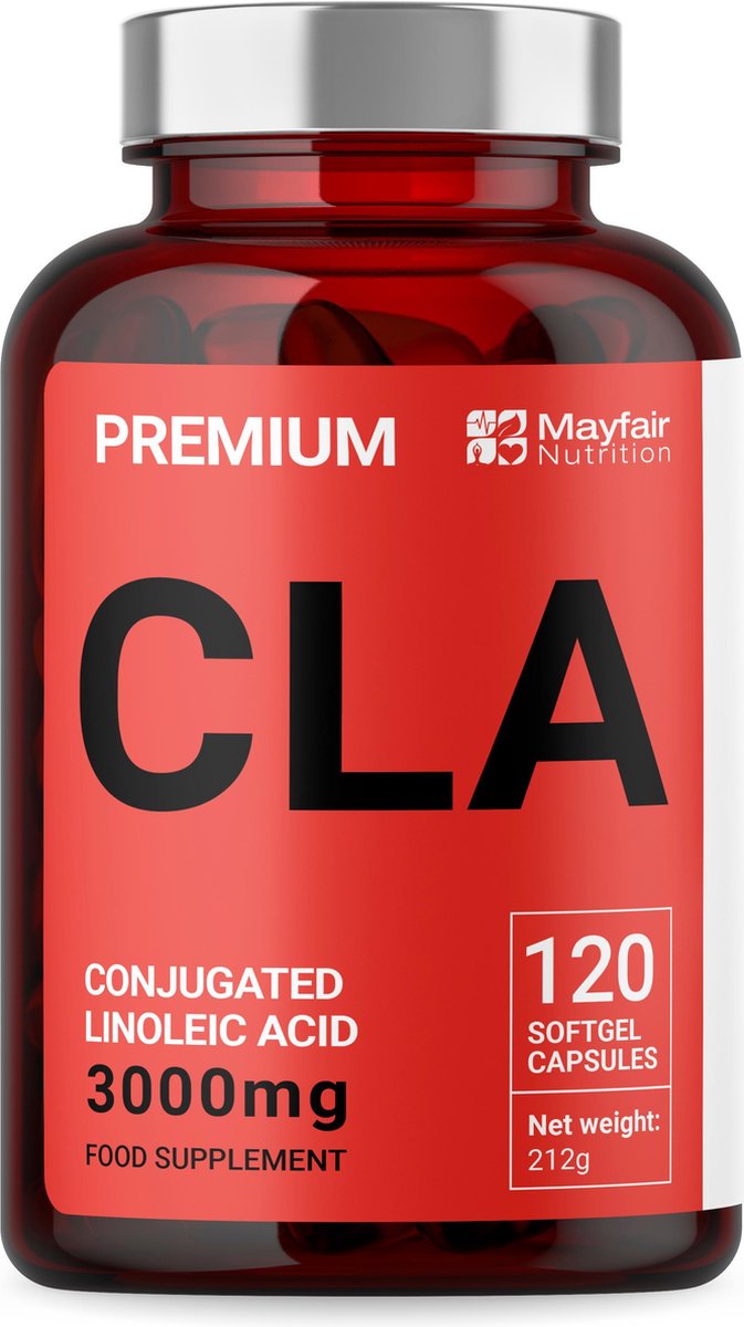 CLA 3000 | Niet-stimulerend, Zonder GMO & Glutenvrij | Geconjugeerd ...