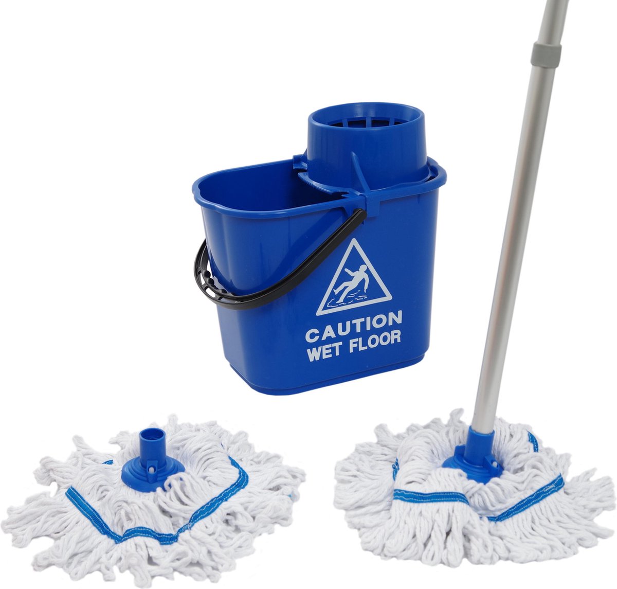 Professionele dweil / mopset 15 liter. Compleet dweilsysteem blauw ...