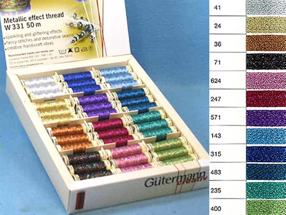 Gütermann creativ garen echt zilver metallic - CA2776 - col 41 - real ...
