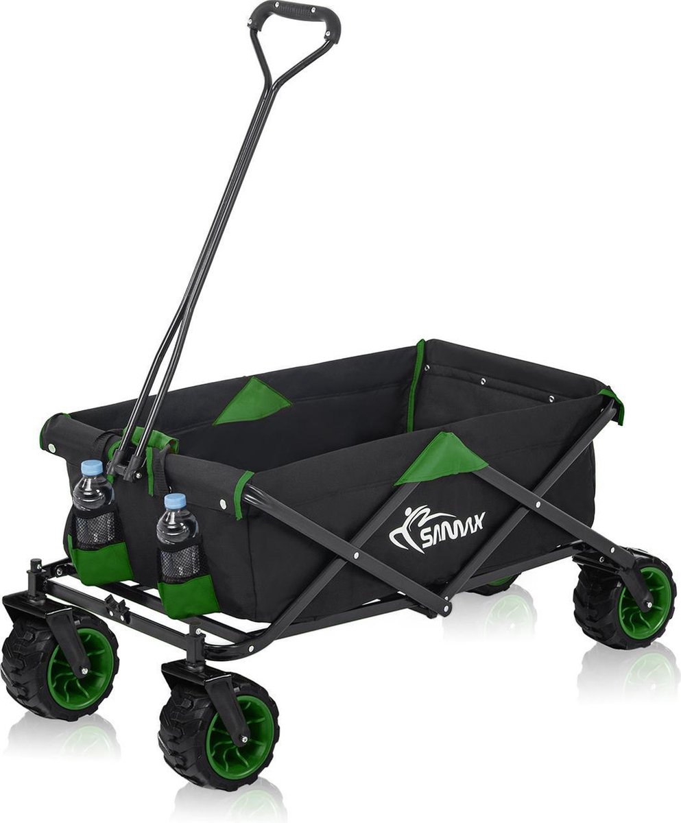Opvouwbare kar - Bolderkar - Handkar - Offroad - Groen | bol