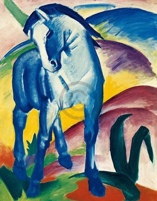 Franz Marc - Blaues Pferd I Tirage d'Art 70x90cm | bol.com