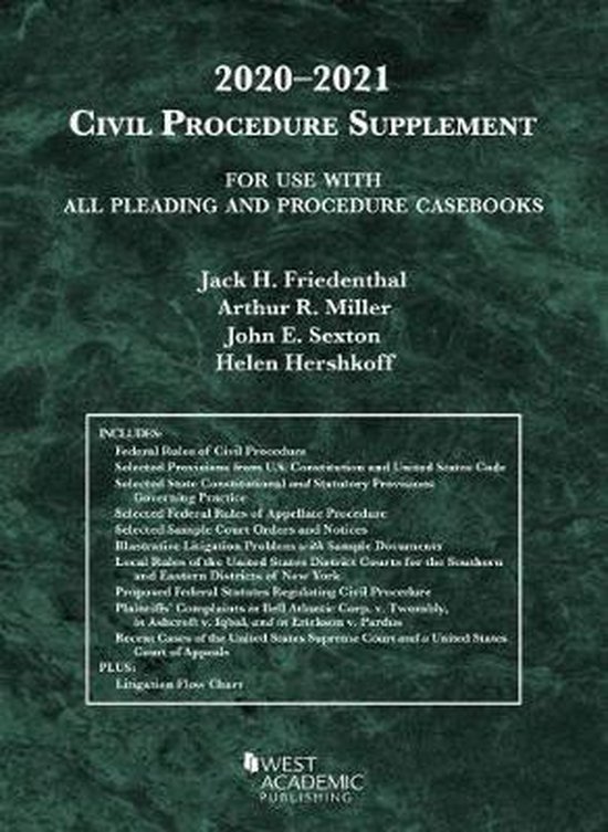 American Casebook Series- Civil Procedure Supplement, for Use with All ...