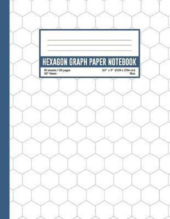 Hexagon Graph Paper Notebook: Hexagonal Grid 0.5" Hexes 130 Pages Large ...