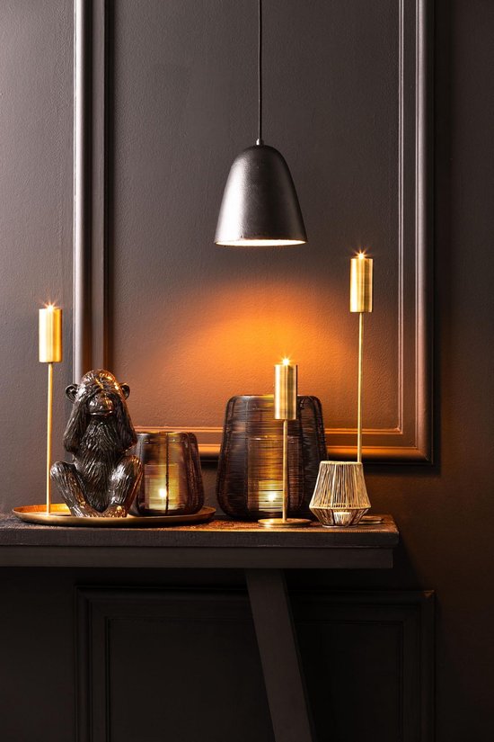 Light & Living Hanglamp Sumeri - Zwart/Goud - Ø18cm - Modern,Luxe ...