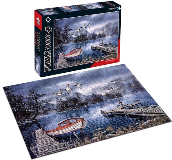 Legpuzzel Winter seizoen (Kunstwerk) - 1000 Stukjes volwassenen - FDBW ...