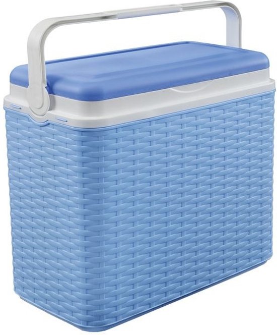 Koelbox 24ltr Rotan Blauw - Reis Koelbox - Camping Koelbox | bol