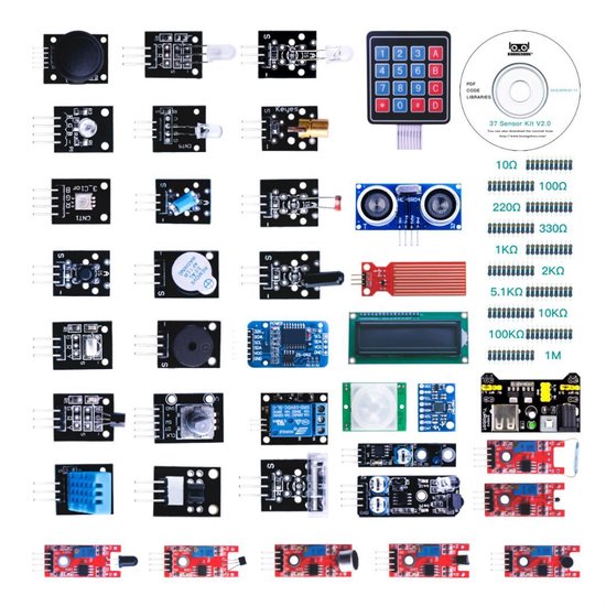 Arduino Sensoren Kit V2 - 37 Sensoren In 1 Opbergdoos - Arduino Starters Set Sensoren... | bol.com