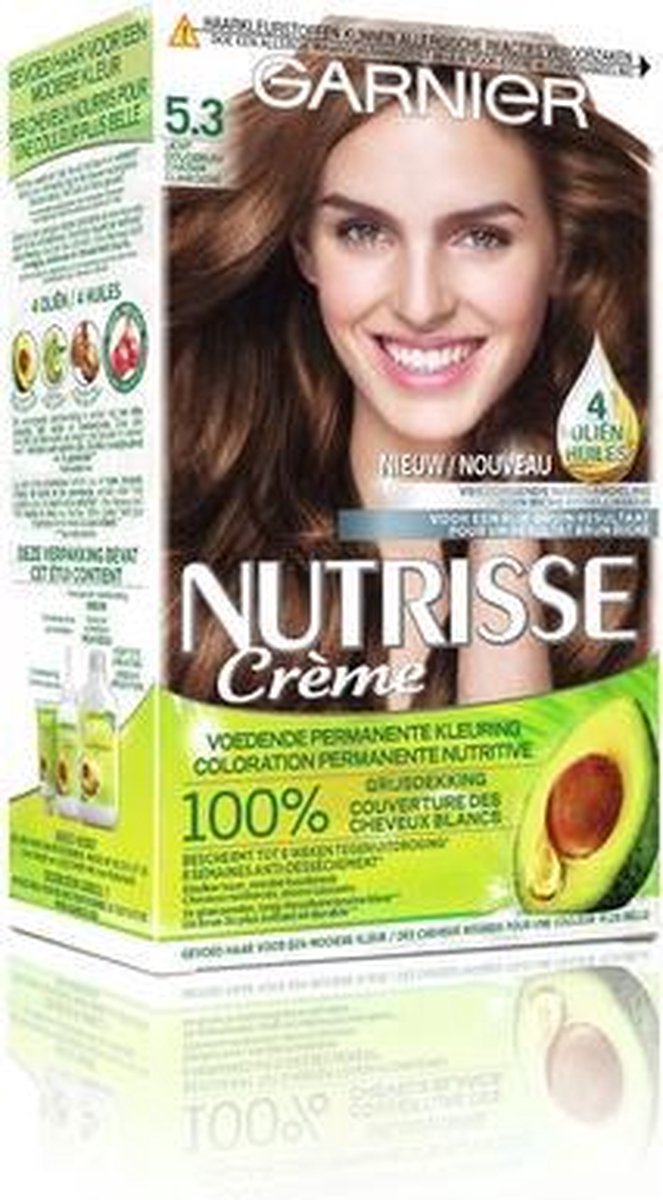 Garnier Nutrisse Crème 53 - Licht Goudbruin - Haarverf | bol.com