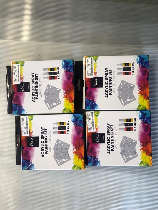 Acrylic Spray Painting Set 4 Stuks | bol.com