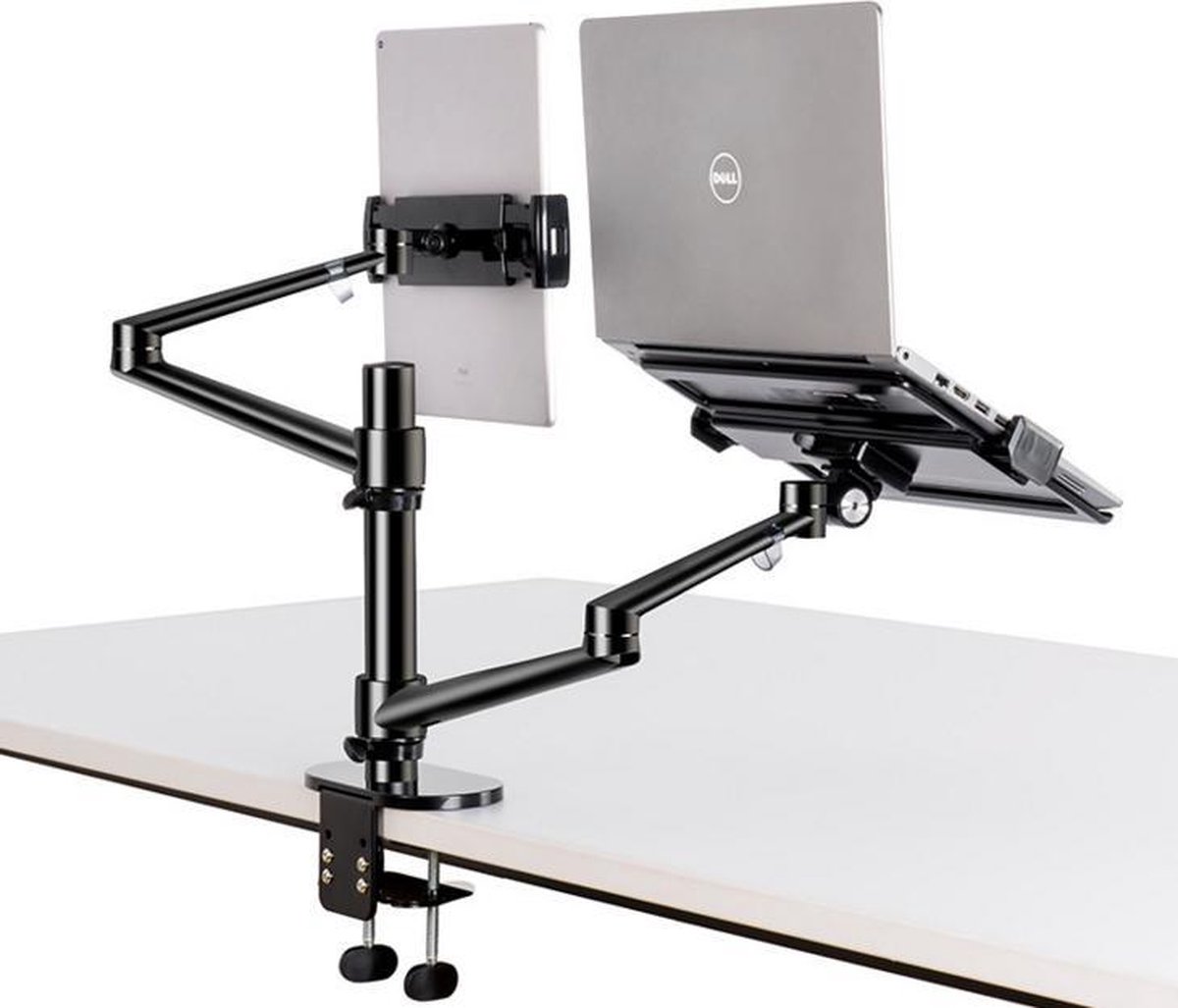 Monitor arm geschikt voor monitor/laptop/tablet- Monitor beugel- Zwart ...