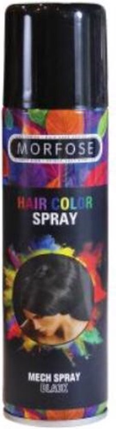 Morfose - Haar Kleurspray - Hair Color Spray - Black - Glitter | bol.com