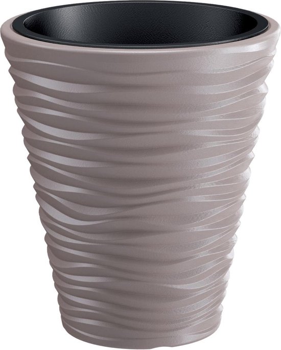 Bloempot met Prosperplast Sand inzet DBSA300 7529U mocca | bol.com