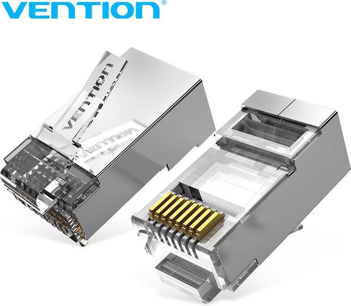 Vention RJ45 connectors CAT 6A FTP - 10 stuks | bol.com