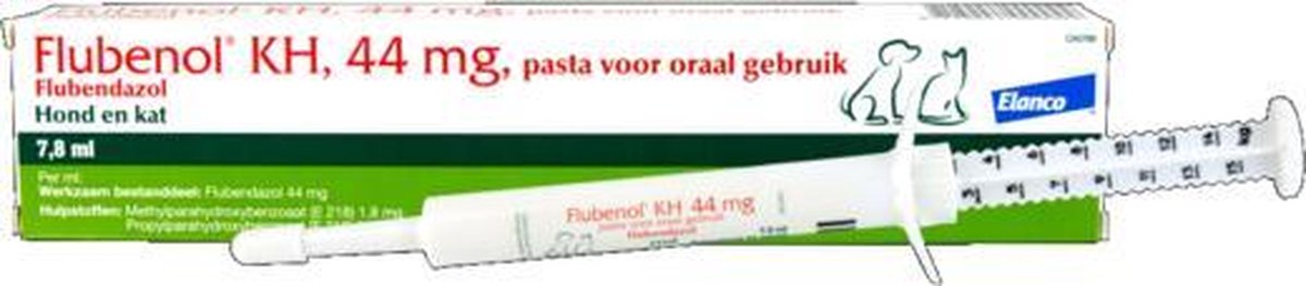Flubenol KH ontwormingspasta voor hond en kat 44MG Ontwormingsmiddel ...