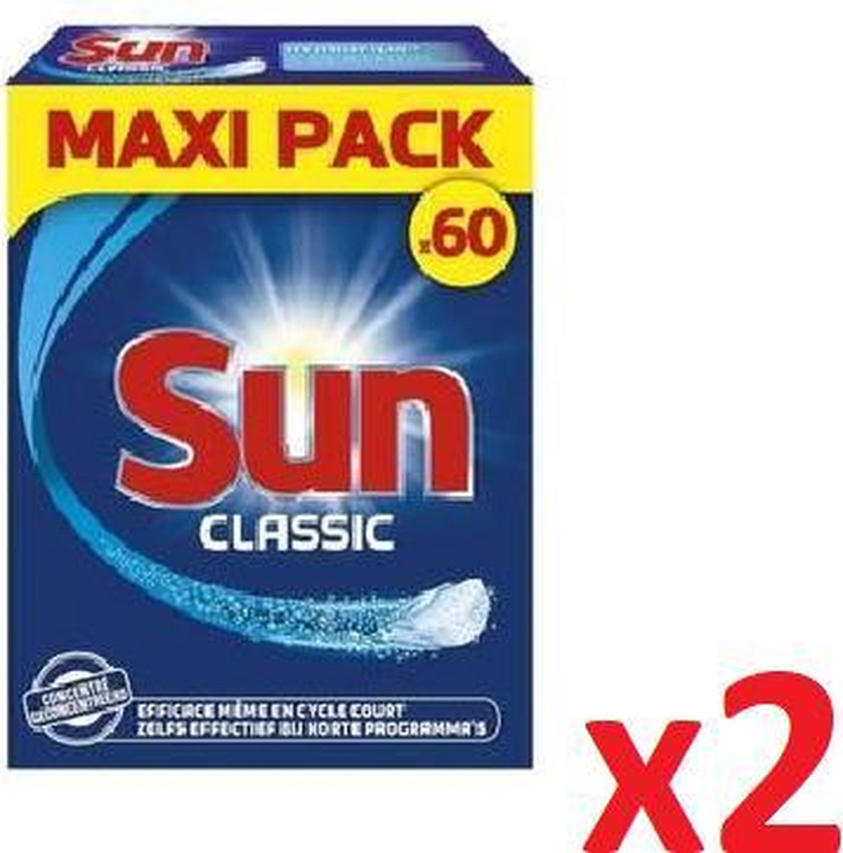 SUN Classic Vaatwastabletten Voor Een Uitstekende Reiniging - Effectief ...