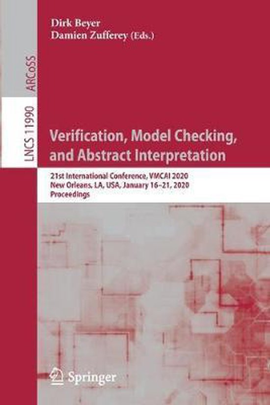 Verification Model Checking And Abstract Interpretation 9783030393212 Boeken