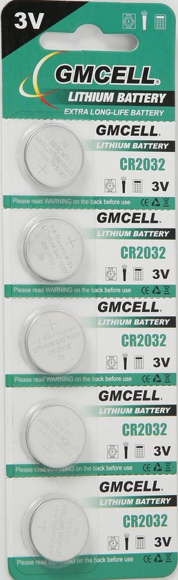 8x Lithium knoopcel batterijen CR2032 - 3V - knoopcelbatterijen / knoopbatterijen | bol.com